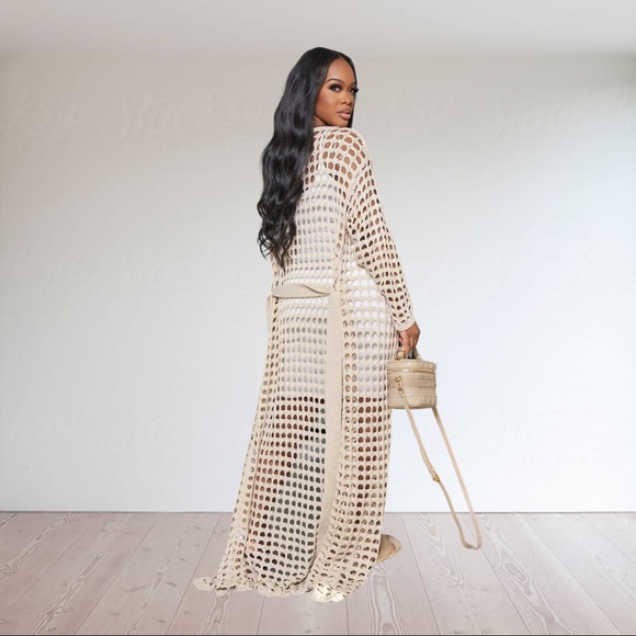 Other | Maxi Crochet Cardigan | Poshmark